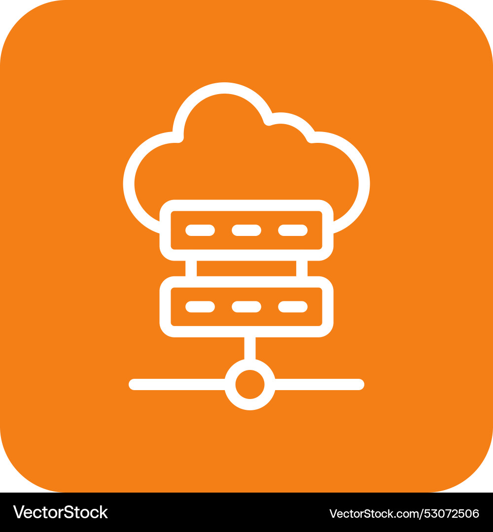Cloud server icon design Royalty Free Vector Image Cloud server icon design Royalty Free Vector Image