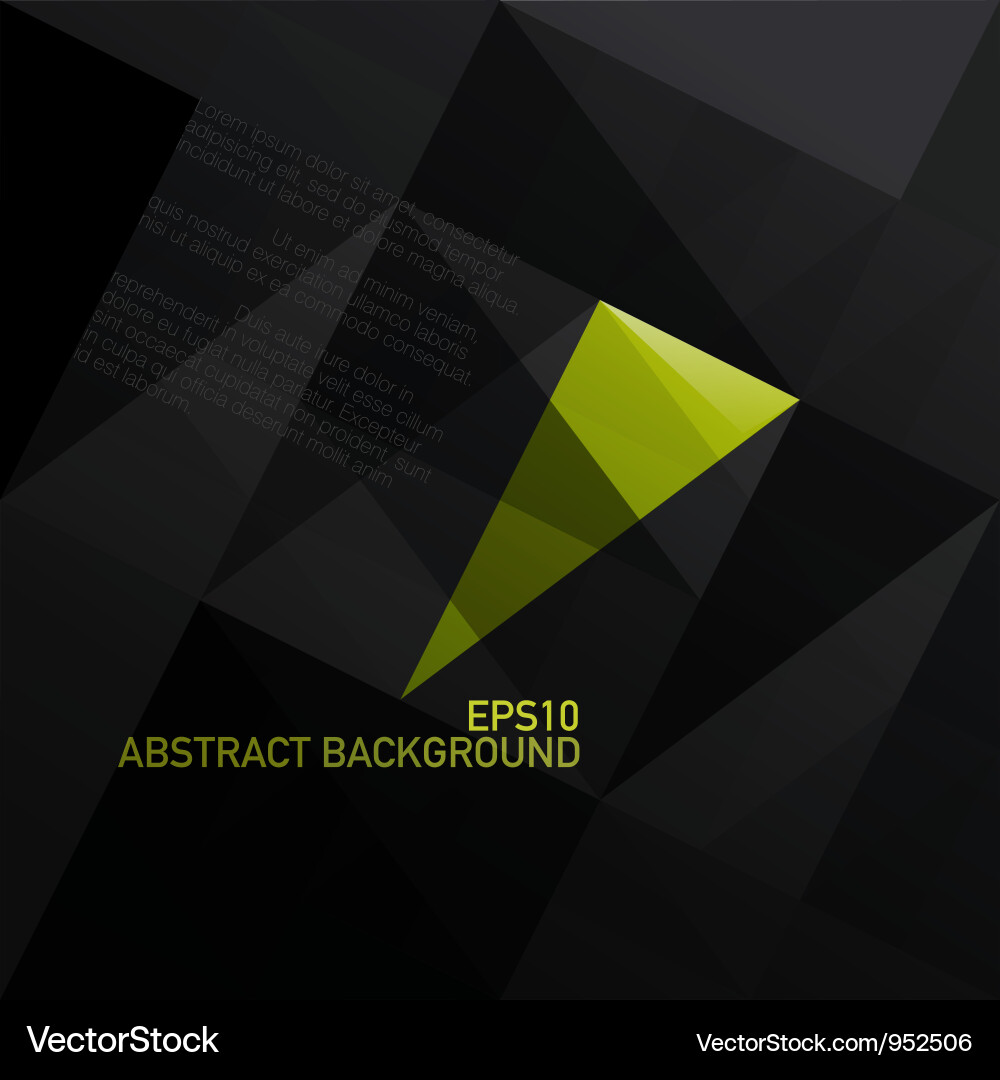 Geometric Black Triangle Background Royalty Free Vector