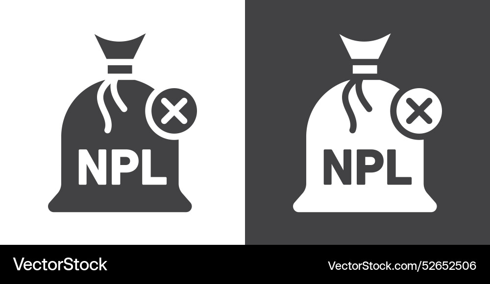 Npl icon thin line set Royalty Free Vector Image