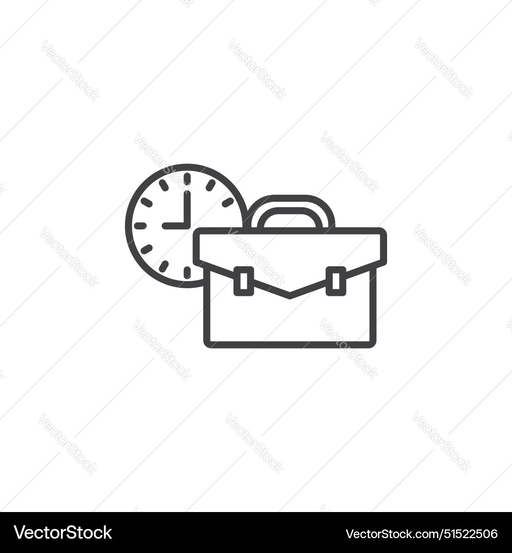 Office time icon Royalty Free Vector Image - VectorStock
