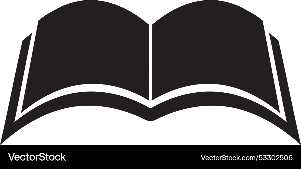 Open book icon design logo template isolated Vector Image
