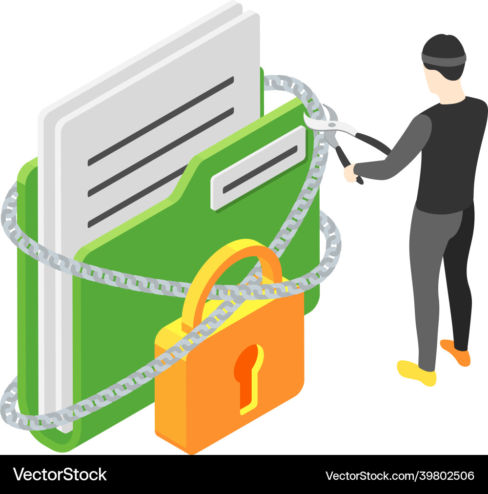 Personal data concept Royalty Free Vector Image