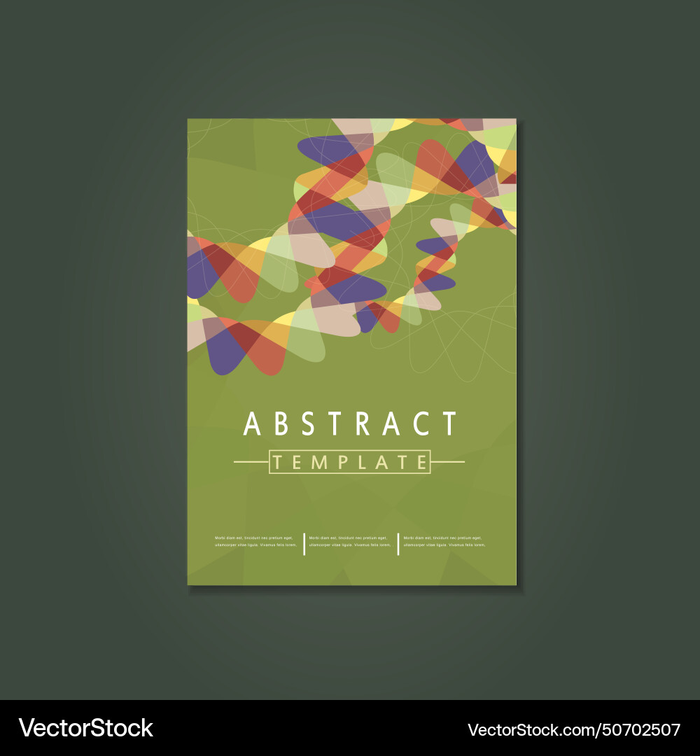 Elegant poster template design Royalty Free Vector Image