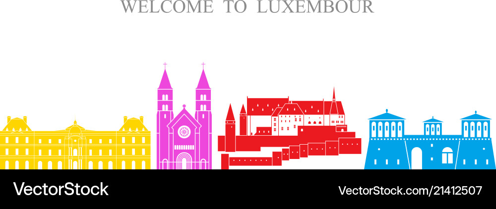 Luxembourg Royalty Free Vector Image - VectorStock