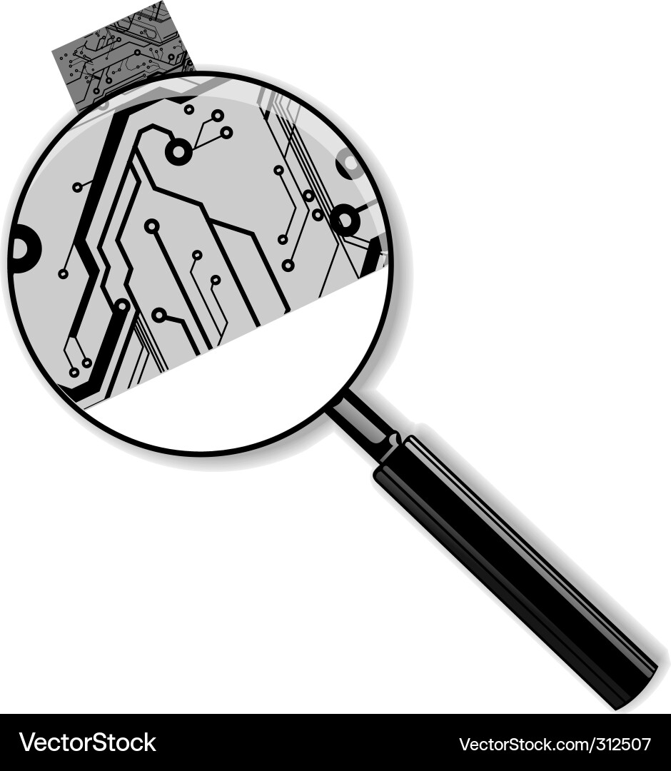 Printed circuit board Royalty Free Vector Image