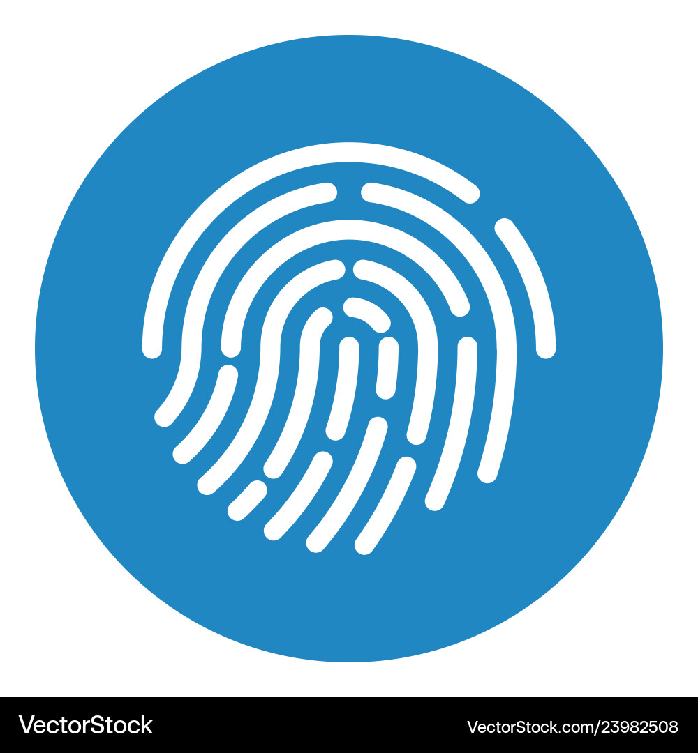 Fingerprint ID Security Royalty Free Vector Image