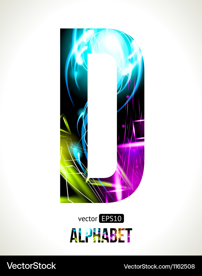 Letter d Royalty Free Vector Image - VectorStock