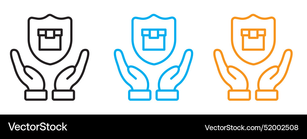 Secure delivery icon highlighting reliable Vector Image