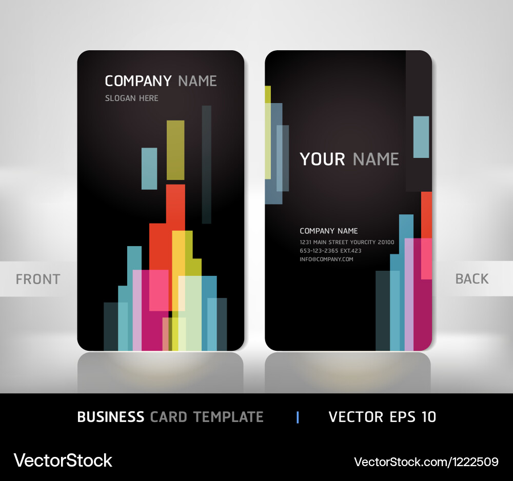 Abstract business card Royalty Free Vector Image