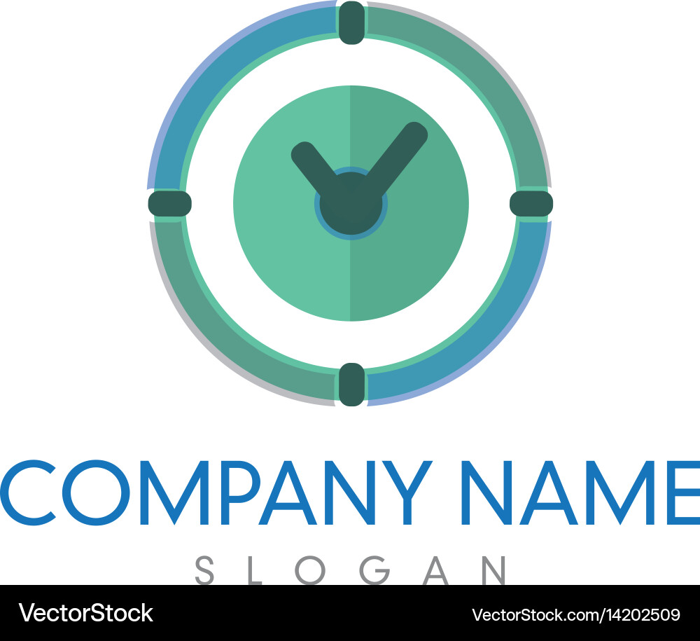 Clock logo Royalty Free Vector Image - VectorStock