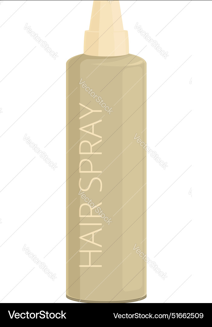 Hair spray bottle standing on white background Vector Image