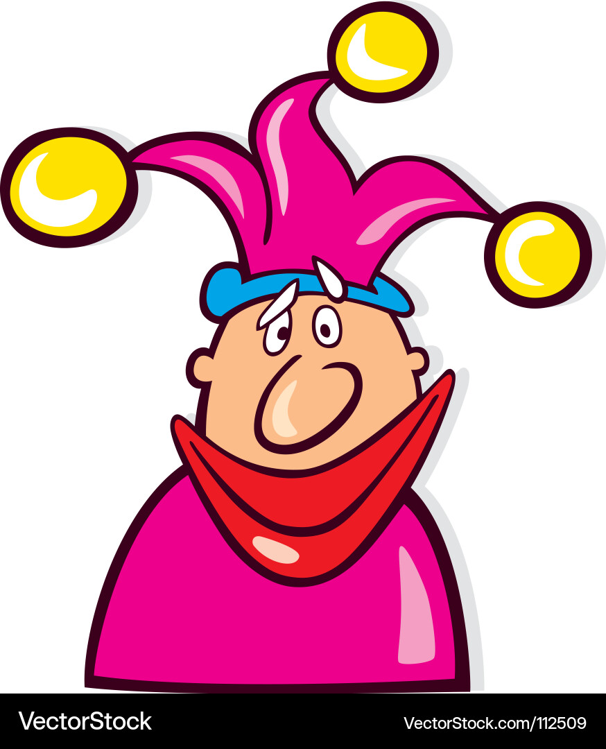 Jester smiling Royalty Free Vector Image - VectorStock