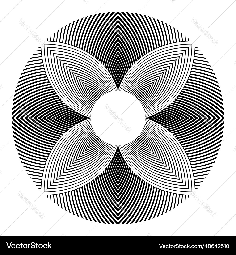 Circle radial halftone pattern Royalty Free Vector Image