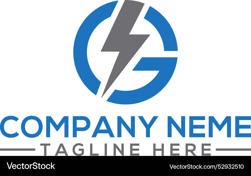 G power logo design Royalty Free Vector Image - VectorStock