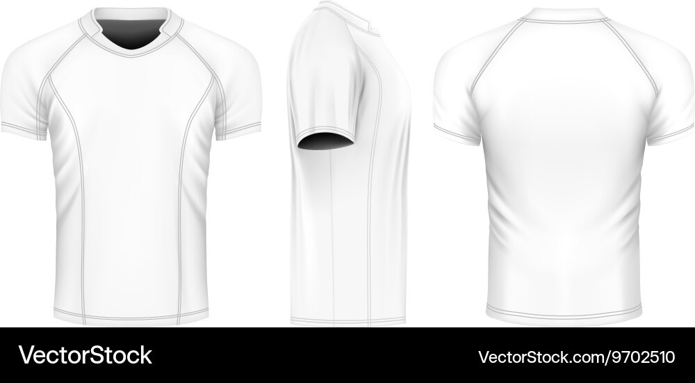 Sportswear Top - White Jersey Royalty Free Vector Image