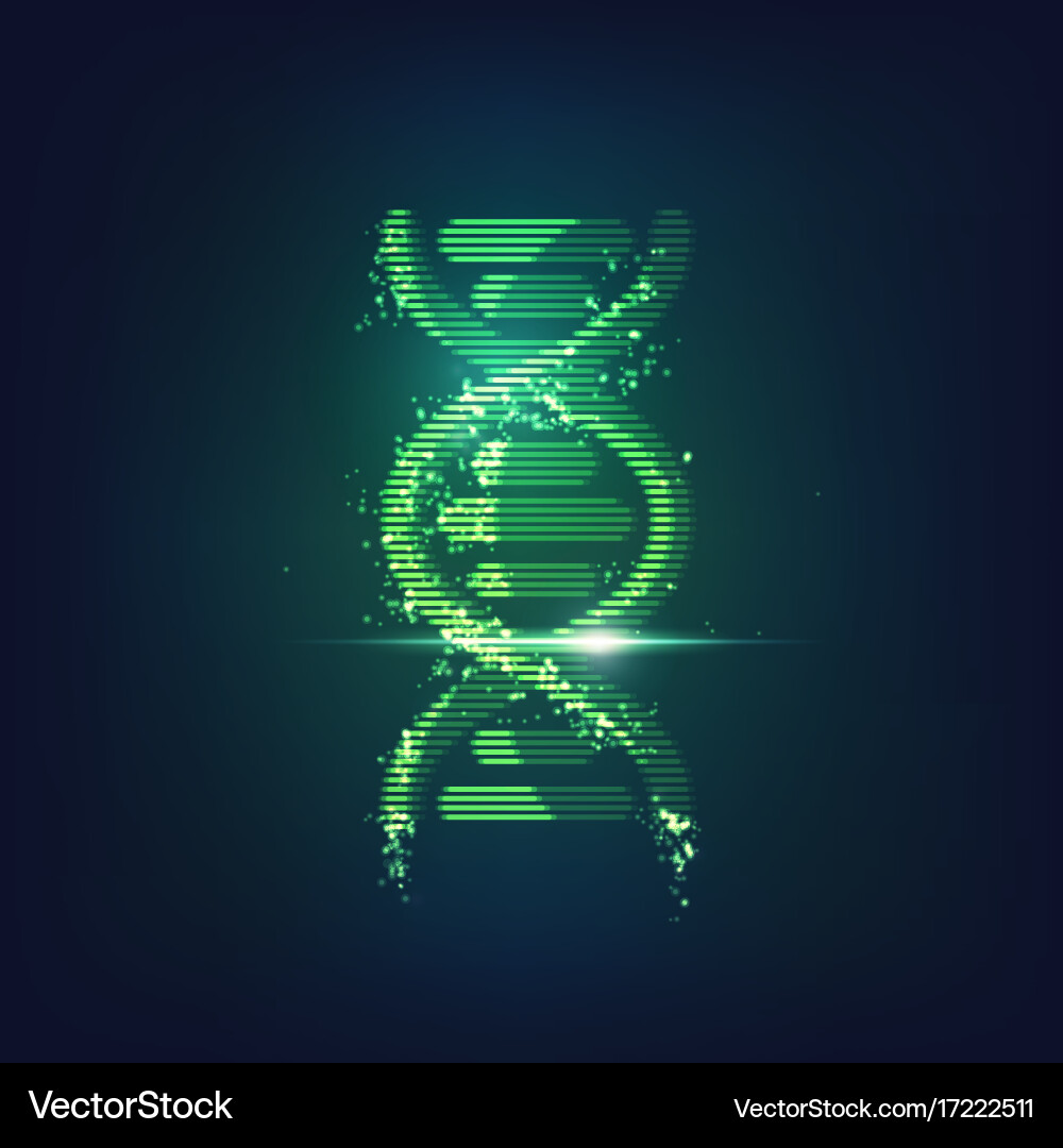 Dna light Royalty Free Vector Image - VectorStock