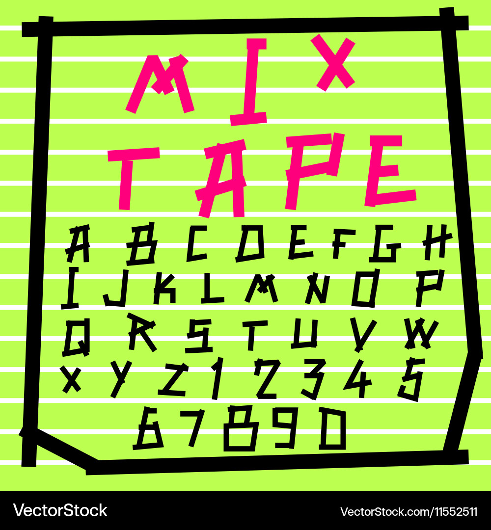 Doodle alphabet Royalty Free Vector Image - VectorStock