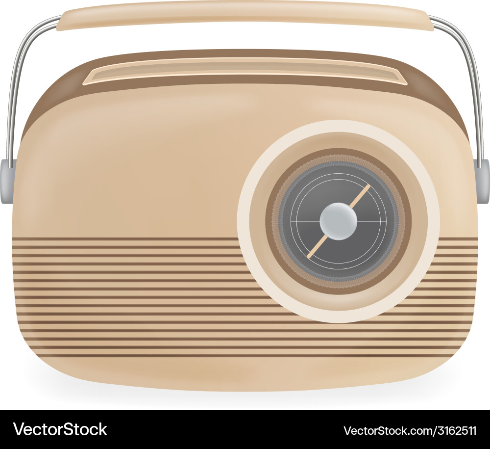 Old radio Royalty Free Vector Image - VectorStock