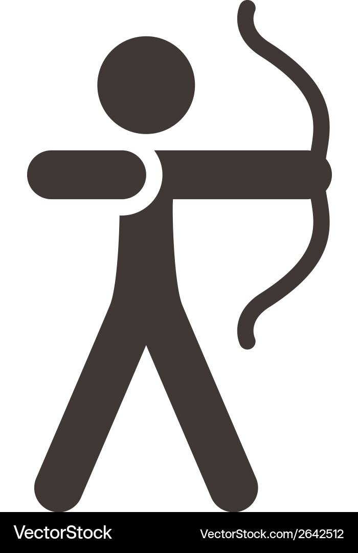 Archery icon Royalty Free Vector Image - VectorStock