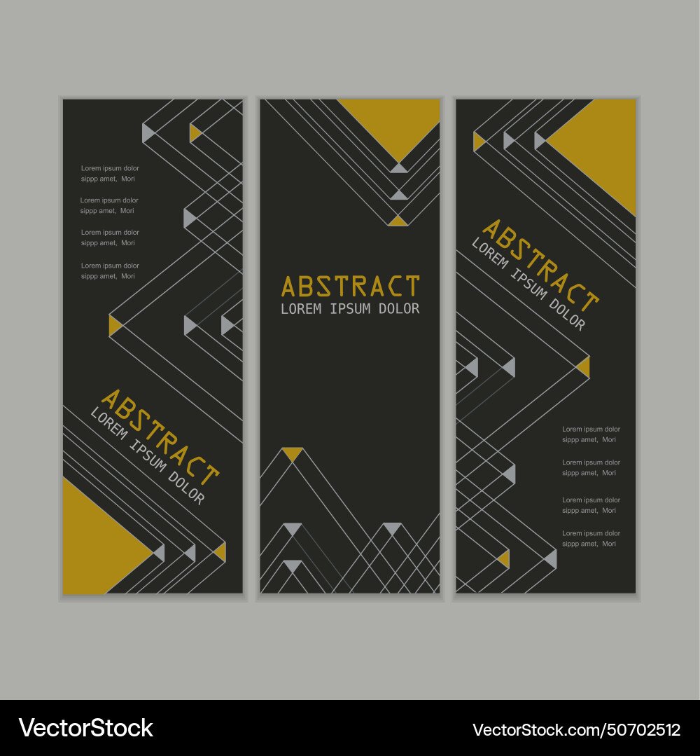 Elegant banner template set design Royalty Free Vector Image