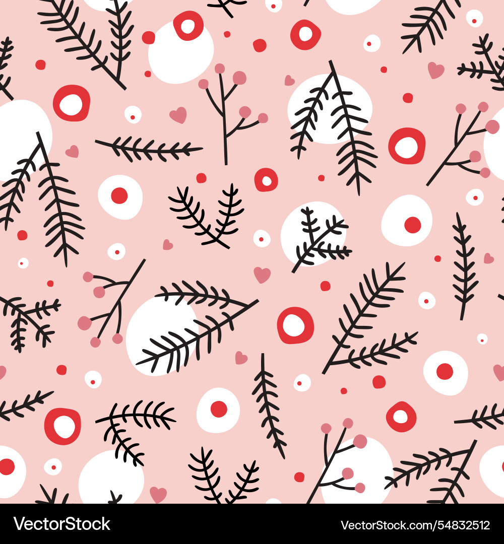 Seamless pattern with christmas theme Royalty Free Vector