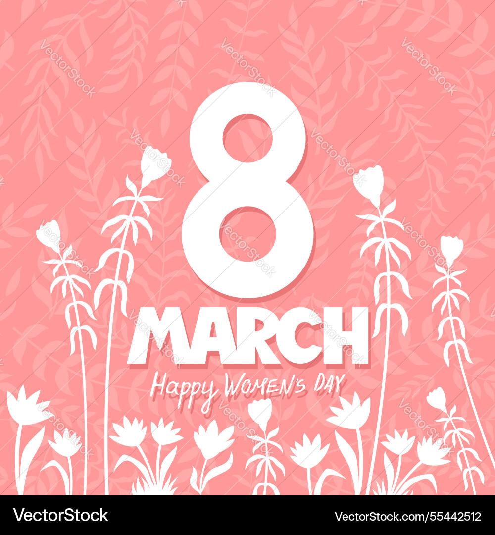 Womens day march 8 Royalty Free Vector Image - VectorStock