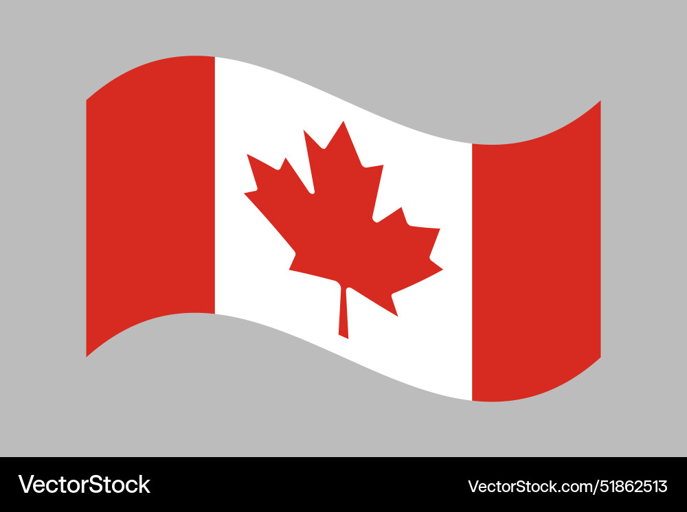 Canada flag Royalty Free Vector Image - VectorStock