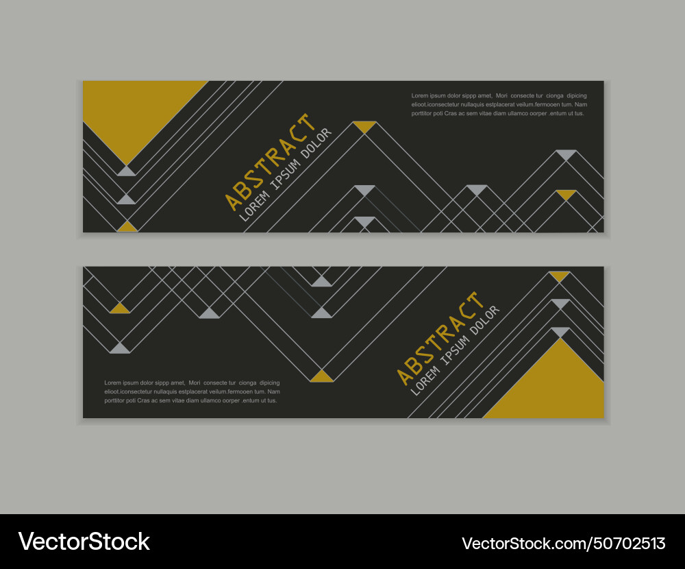 Elegant banner template set design Royalty Free Vector Image