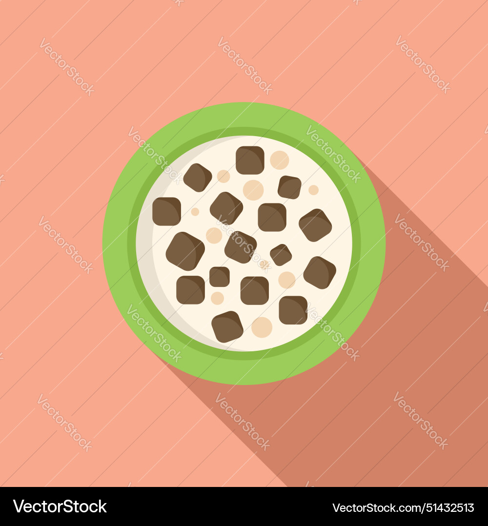 Flat design of chocolate chip Royalty Free Vector Image
