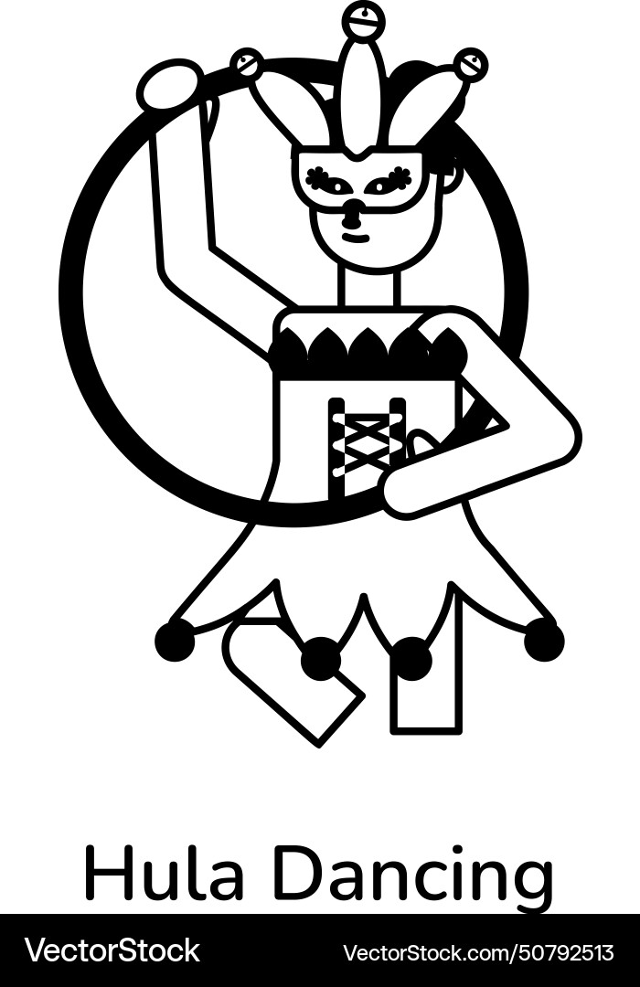 Hula dancing Royalty Free Vector Image - VectorStock