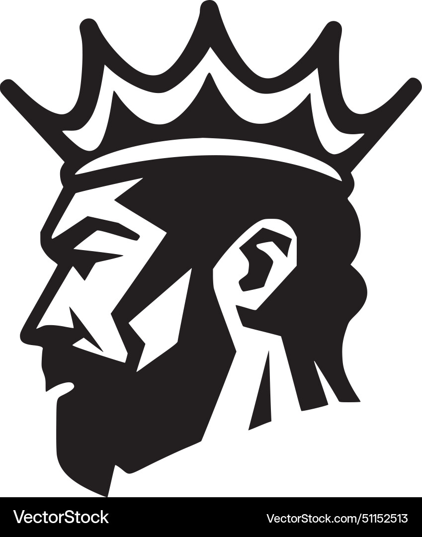 King - minimalist and simple silhouette Royalty Free Vector