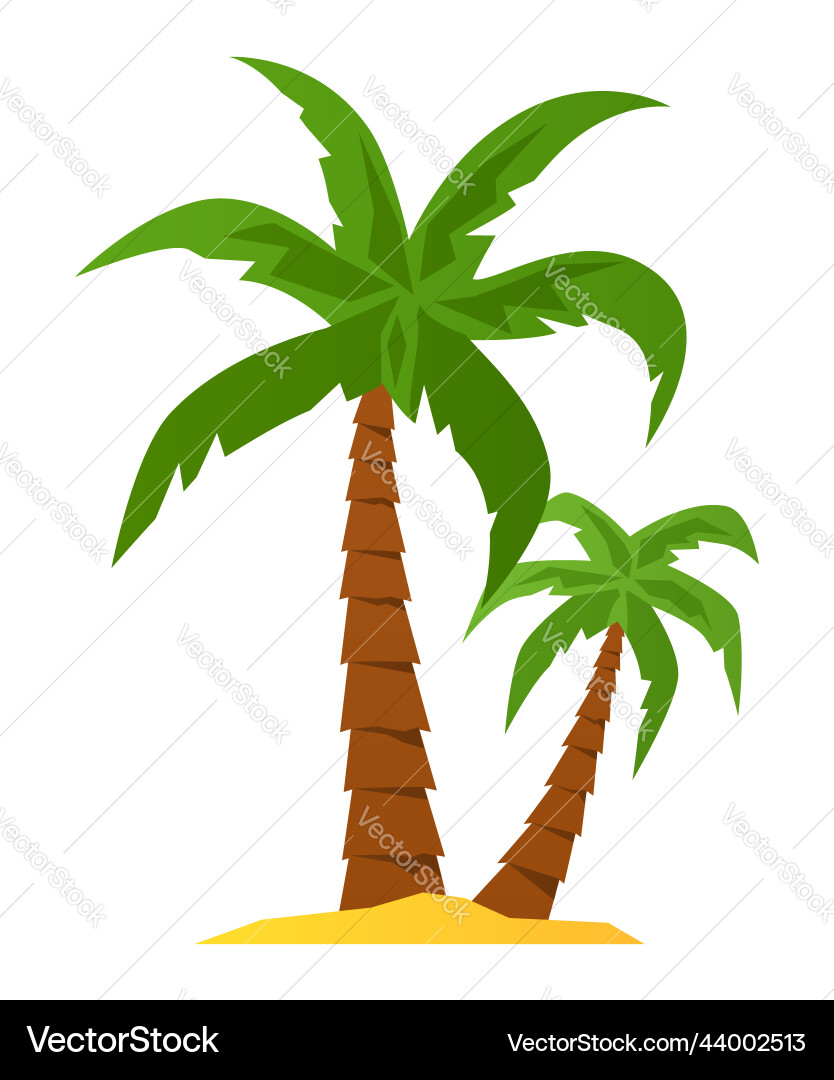Palm tree - modern flat design style single Vector Image