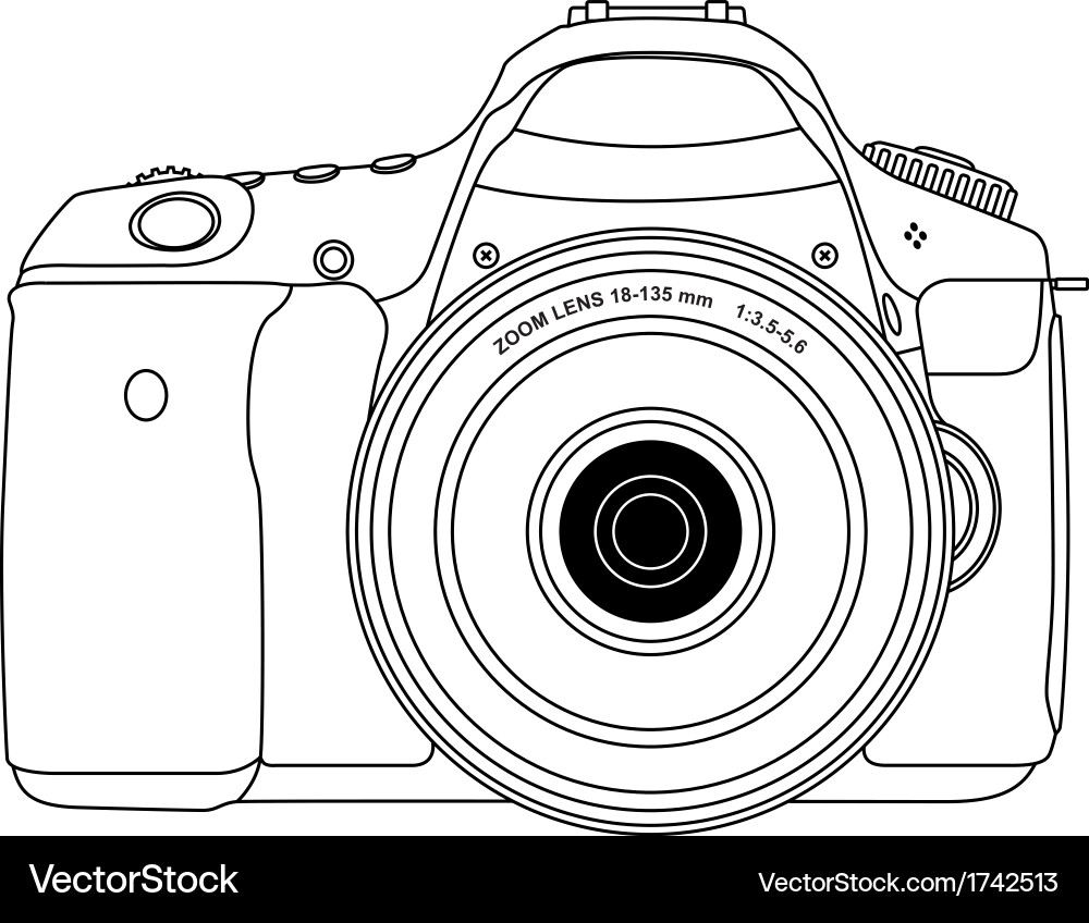 Photo camera Royalty Free Vector Image - VectorStock