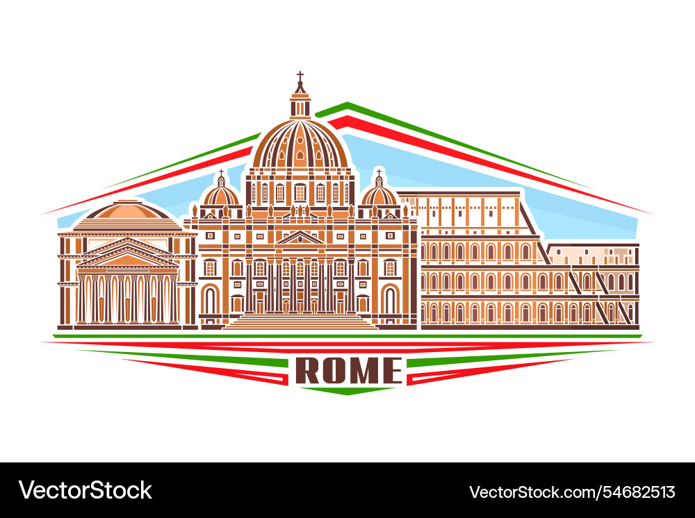 Rome Royalty Free Vector Image - VectorStock