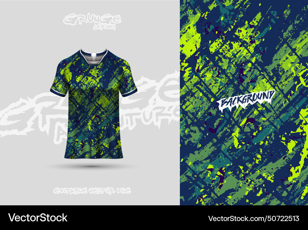 Sports jersey and background template design Vector Image
