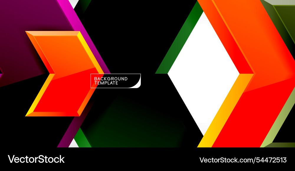 Technology dynamic arrow geometric background Vector Image