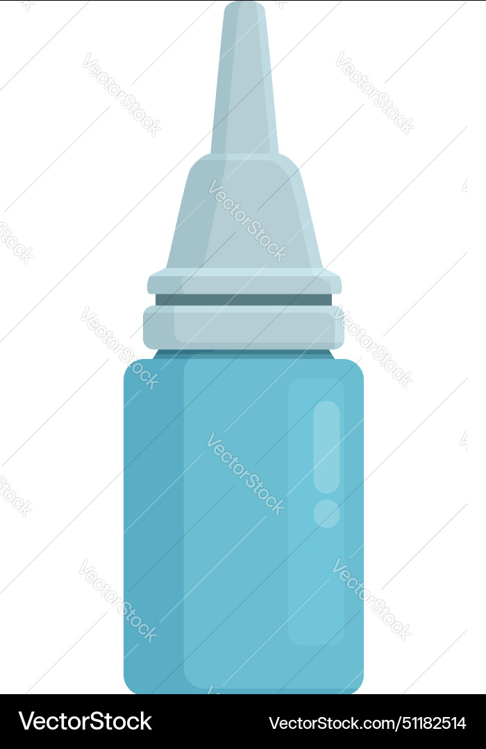 Fluid ear bottle icon cartoon cure Royalty Free Vector Image