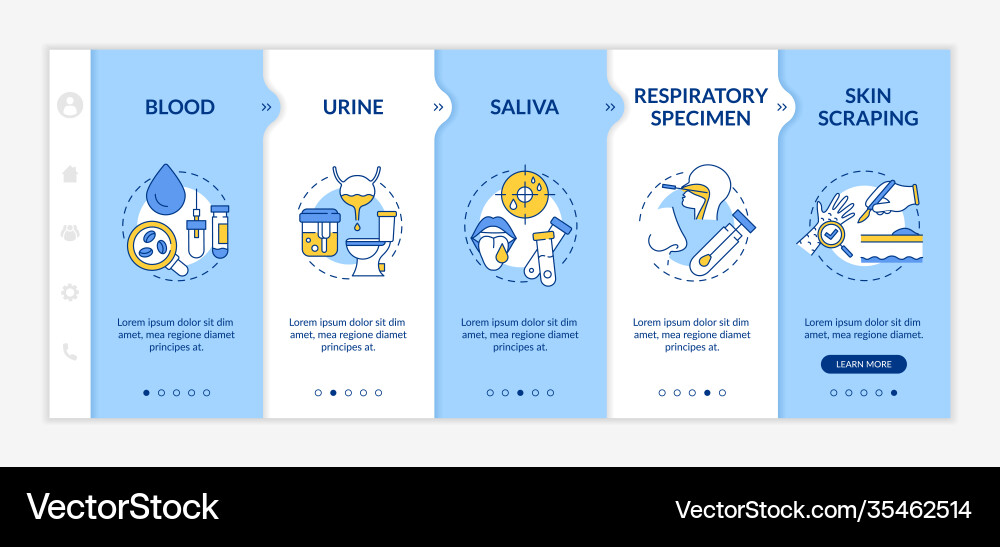 Laboratory Sample Analysis Template Royalty Free Vector