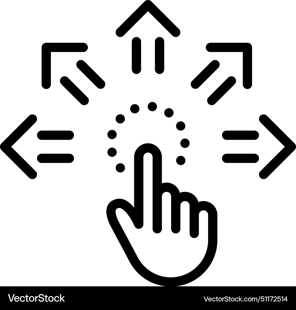 Move Royalty Free Vector Image - VectorStock