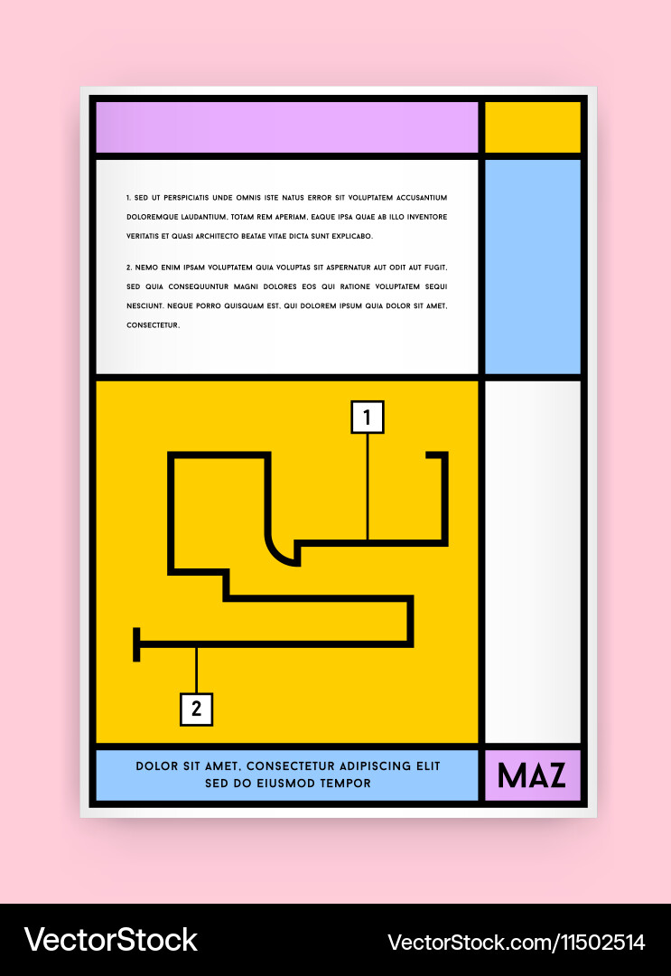 Visual identity in trendy new fat line style Vector Image