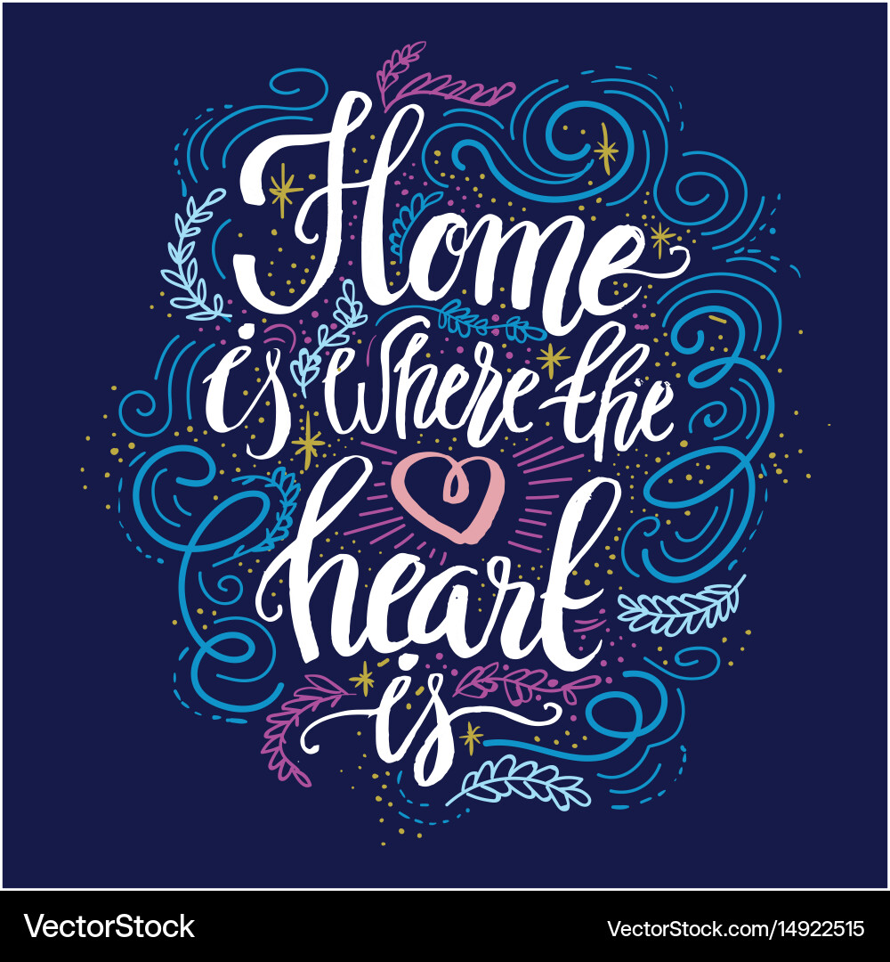 Hand lettering typography poster Royalty Free Vector Image