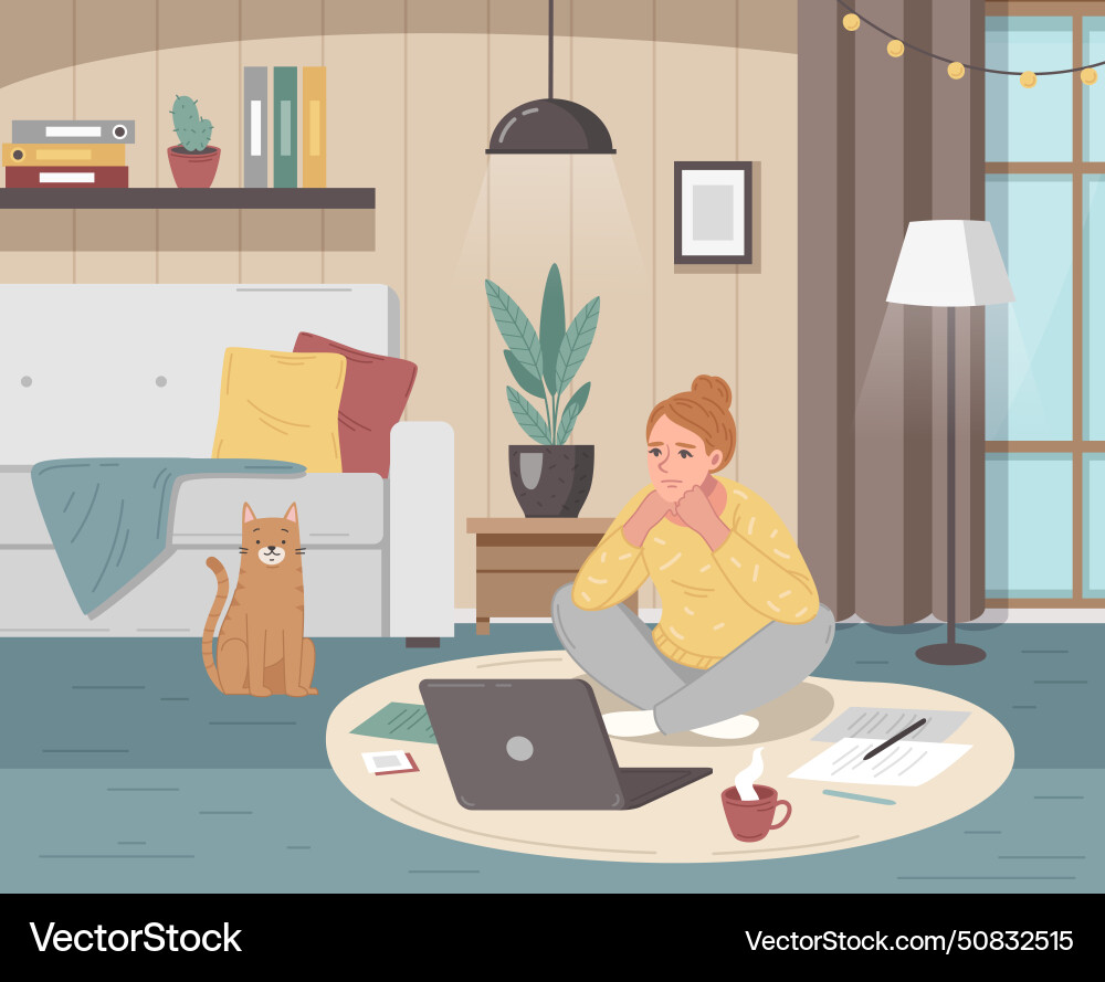 Professional burnout Royalty Free Vector Image