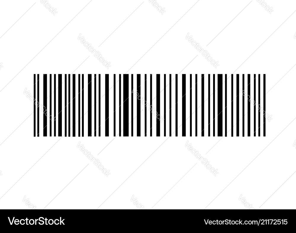 Simple bar code Royalty Free Vector Image - VectorStock