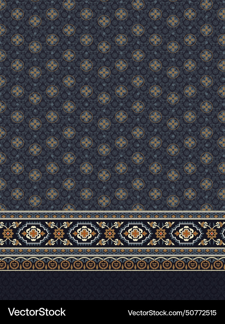 Textile digital design fabric print wallpaper Vector Image