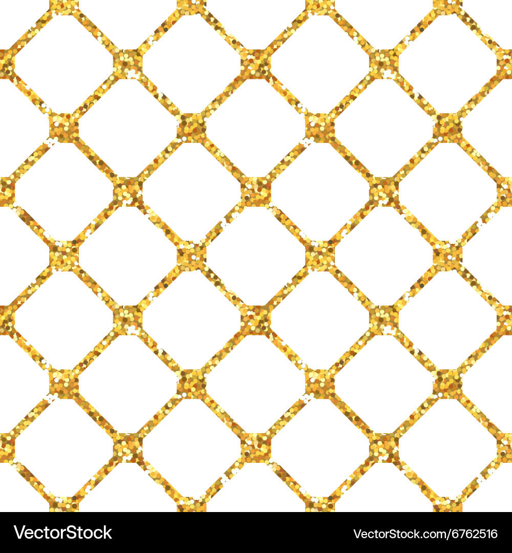 Golden geometry glitter background Royalty Free Vector Image