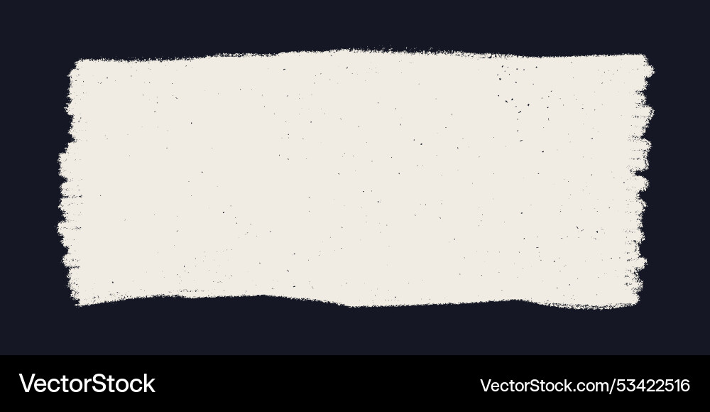 Hand drawn rectangle with grunge texture rough Vector Image