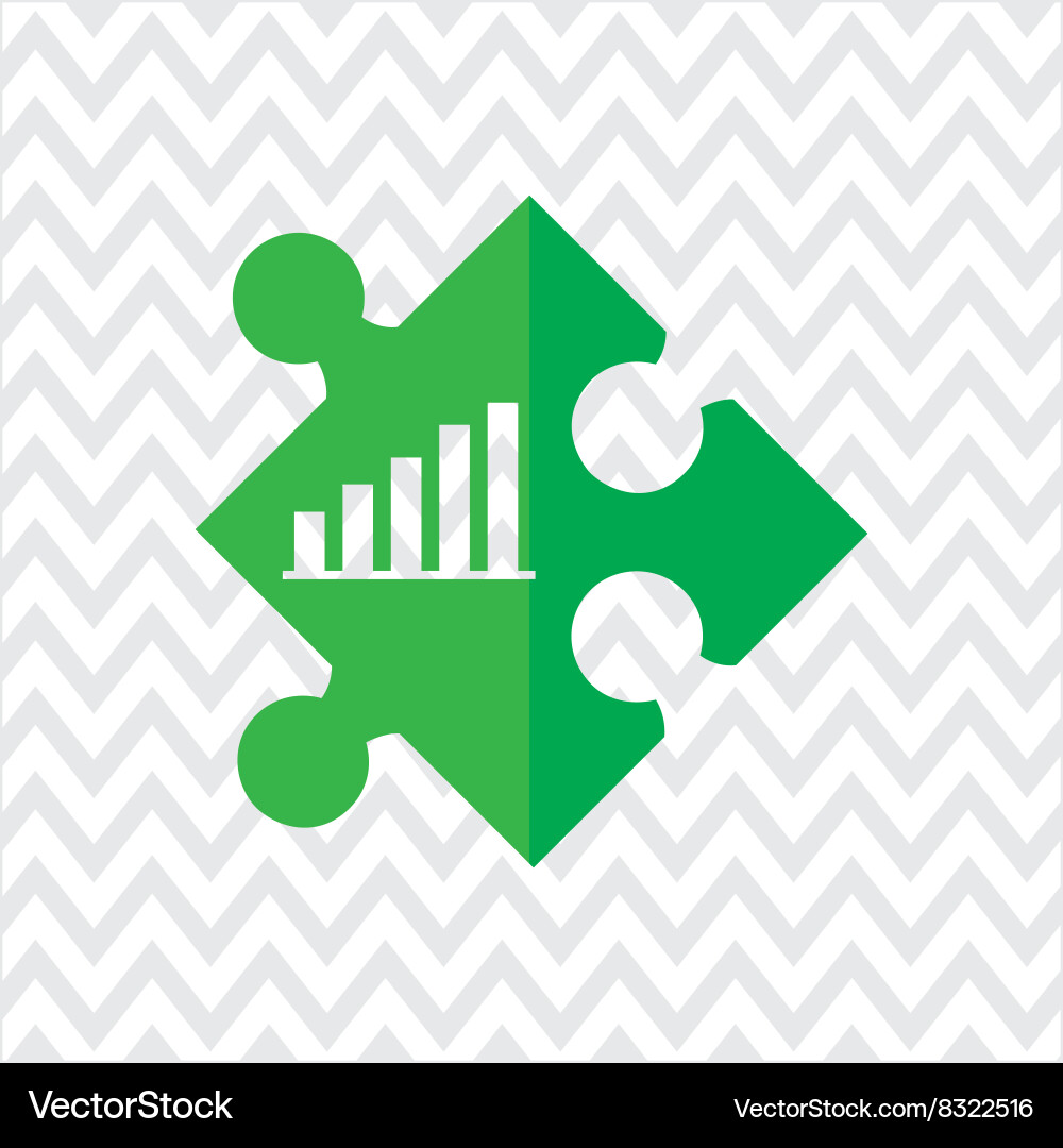 Puzzle piece design Royalty Free Vector Image - VectorStock