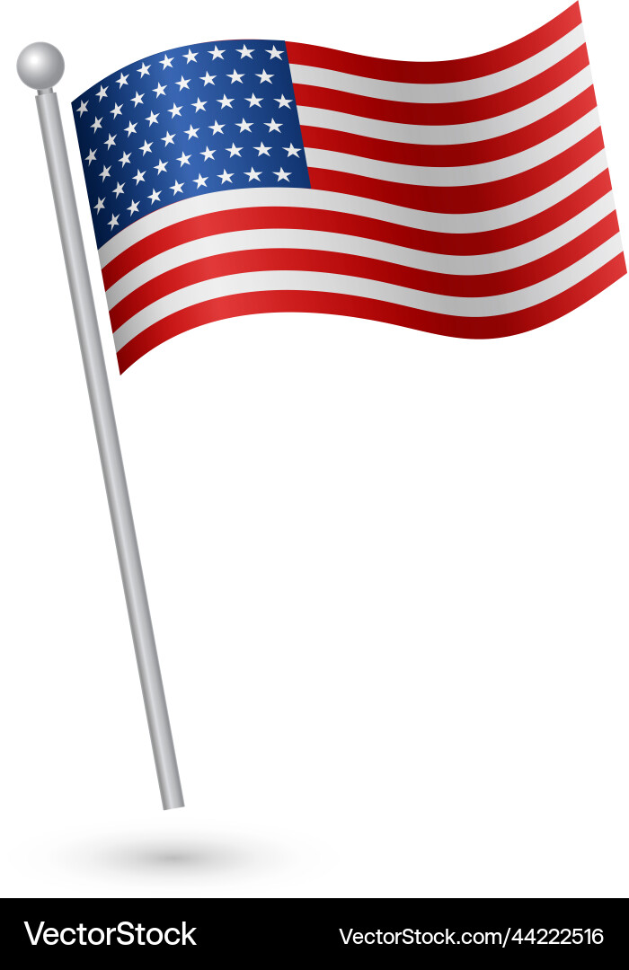 Usa national flag Royalty Free Vector Image - VectorStock