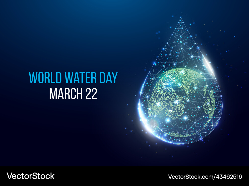 World water day concept banner template Royalty Free Vector