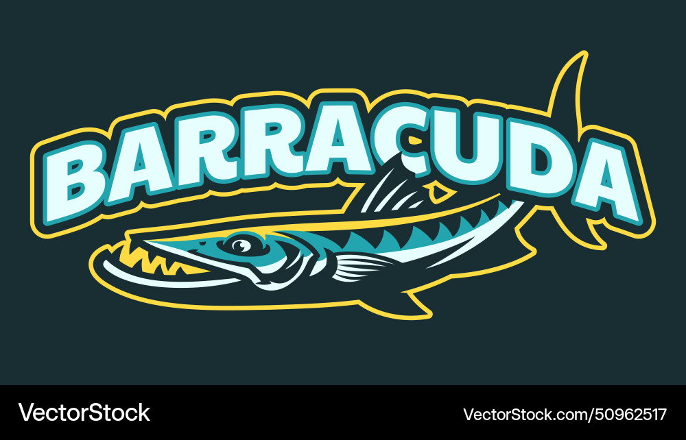 Barracuda Fish Logo Barracuda